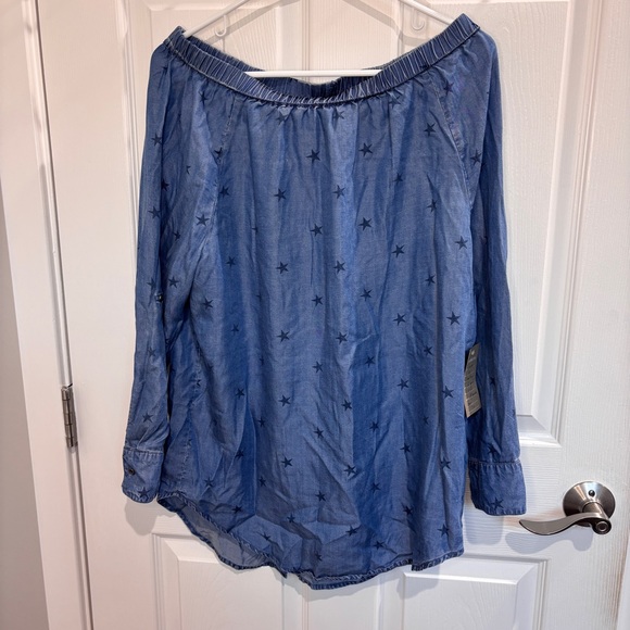 Standard Grace | Tops | Standard Grace Off The Shoulder Star Top | Poshmark